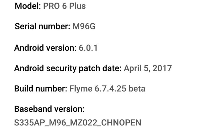 Flyme 6.7.4.25 betaにてAndroidセキュリティパッチレベルが2017年4月5日に上昇
