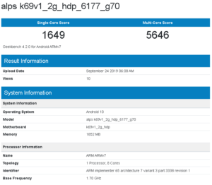 MediaTekがMT6769を開発中、Geekbenchに登場